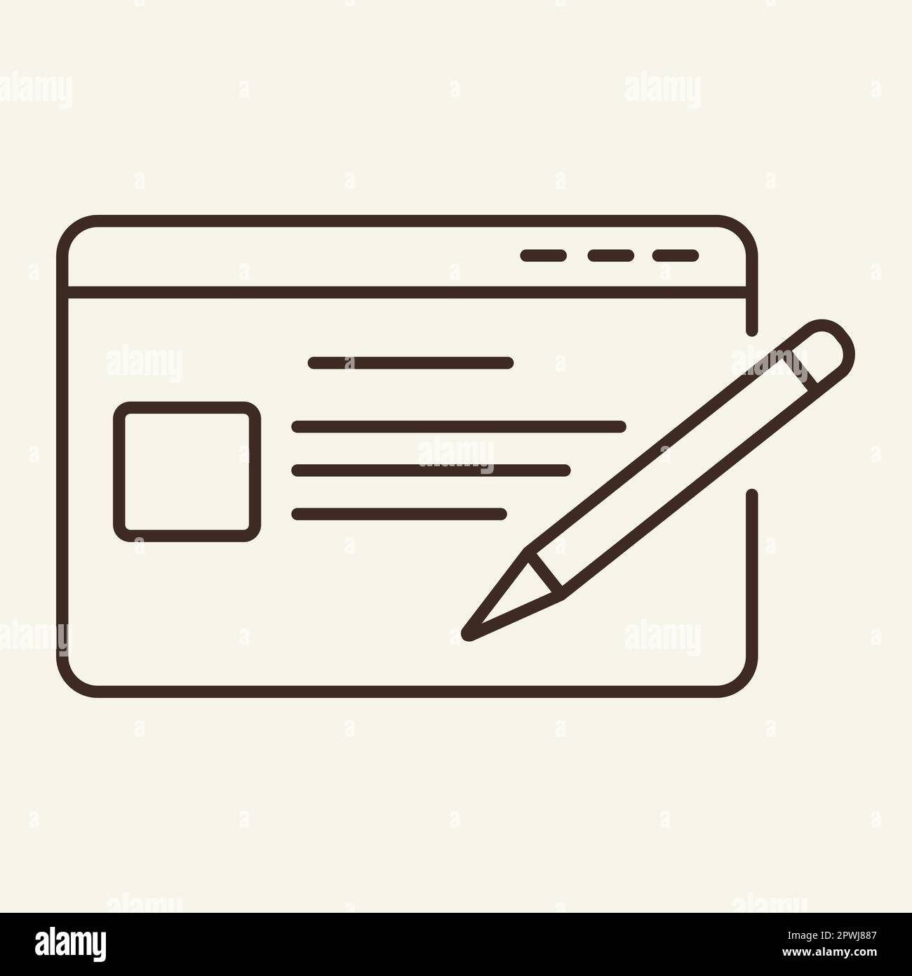 Webpage editor Stock Vector Images - Alamy