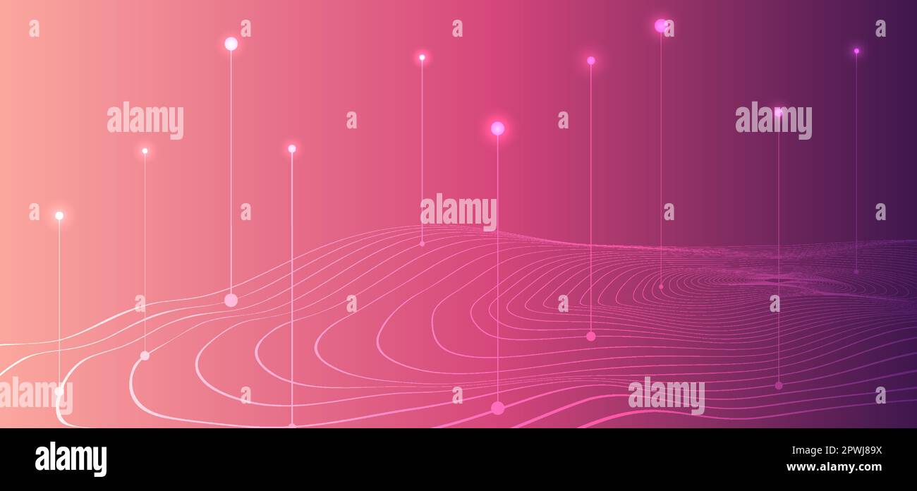 Big data visual information background. Social network concept ...