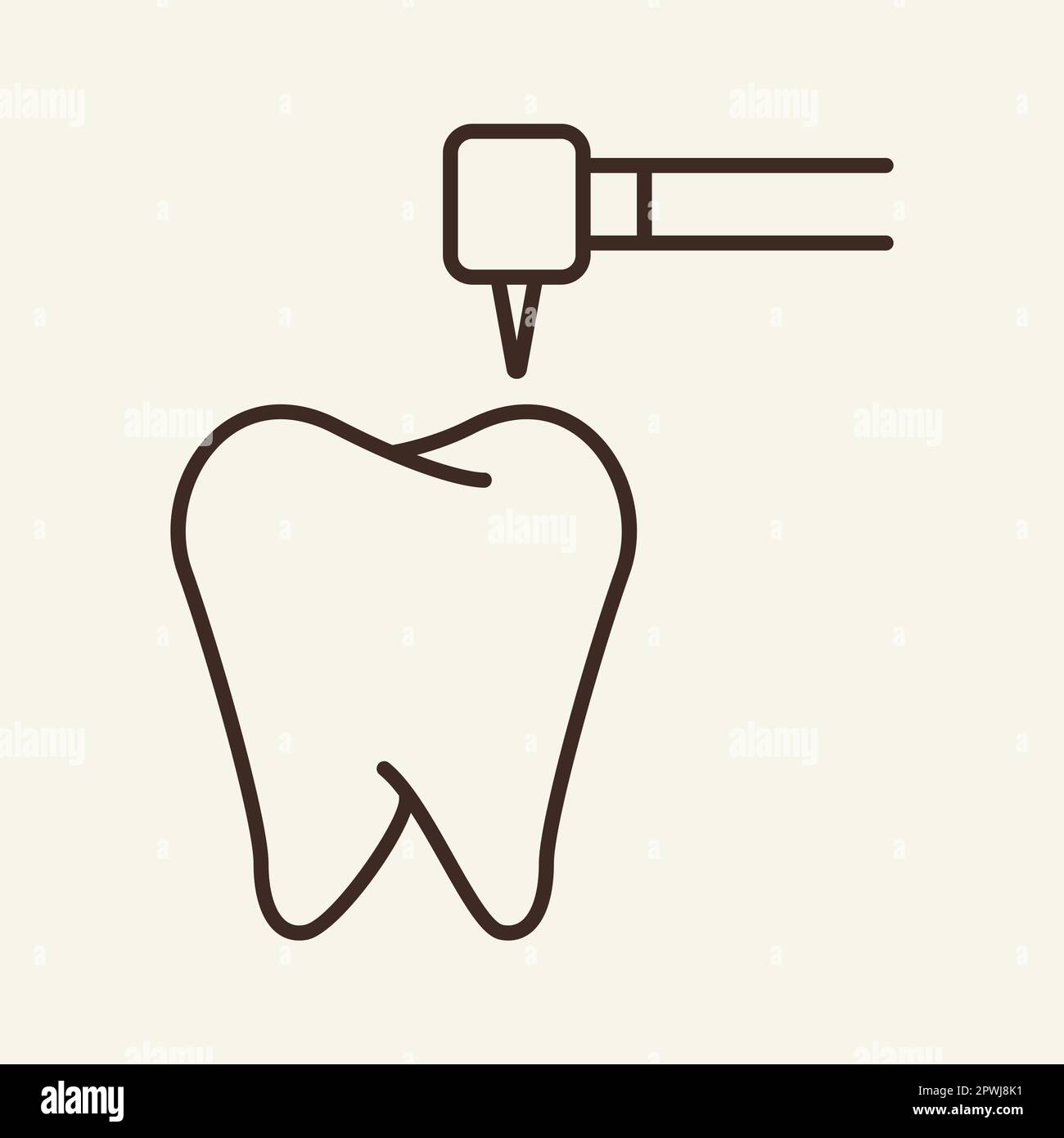 Caries line icon Stock Vector Image & Art - Alamy