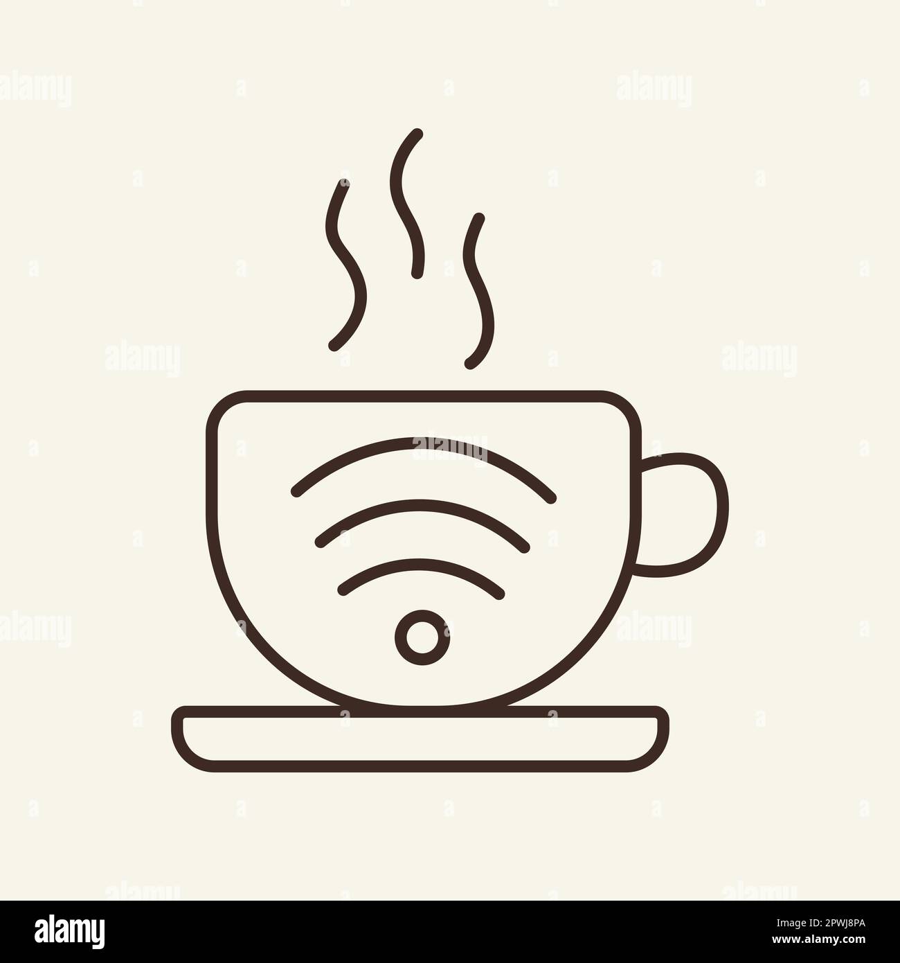Free wi-fi line icon Stock Vector Image & Art - Alamy