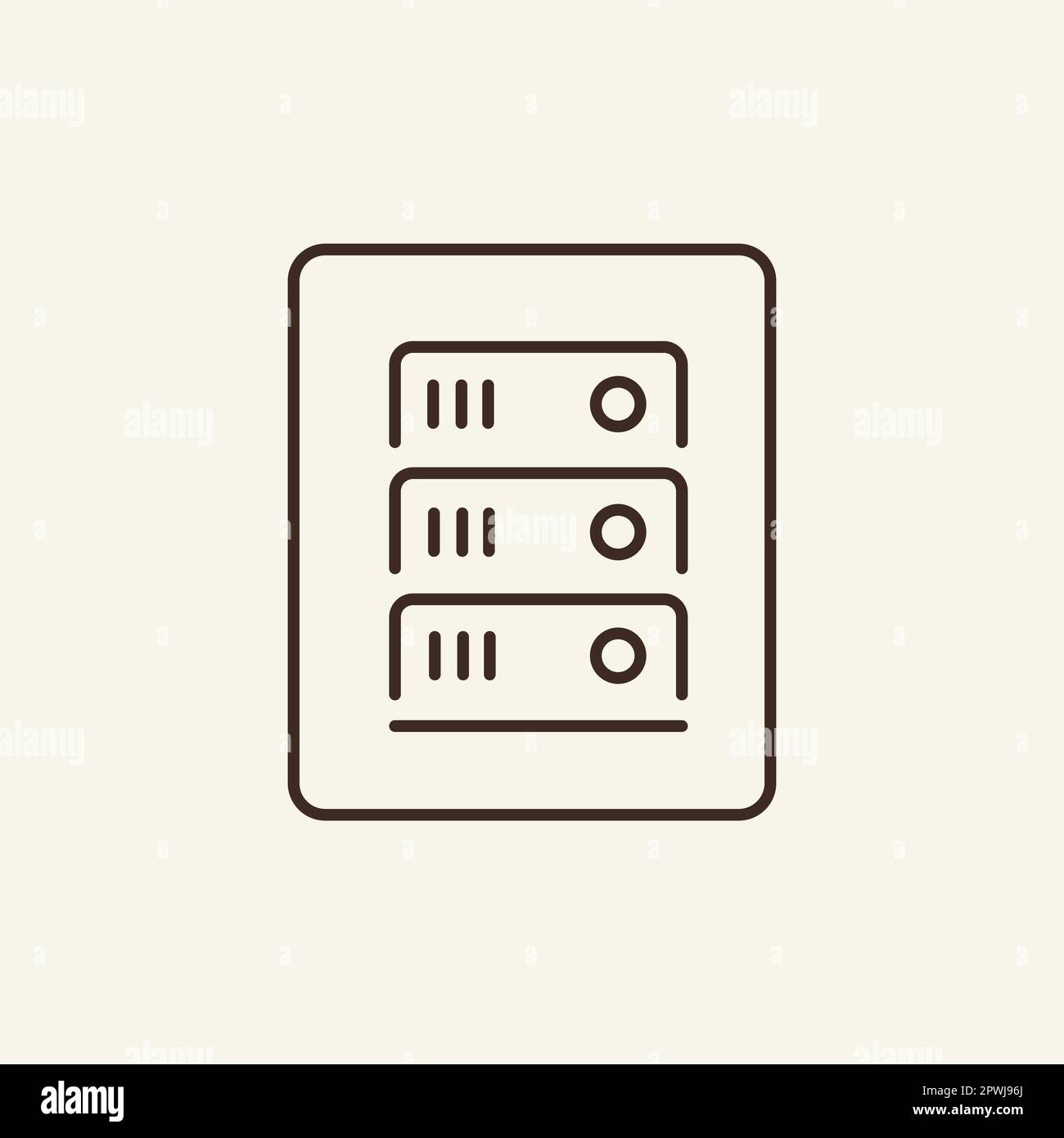 Server rack line icon Stock Vector Image & Art - Alamy