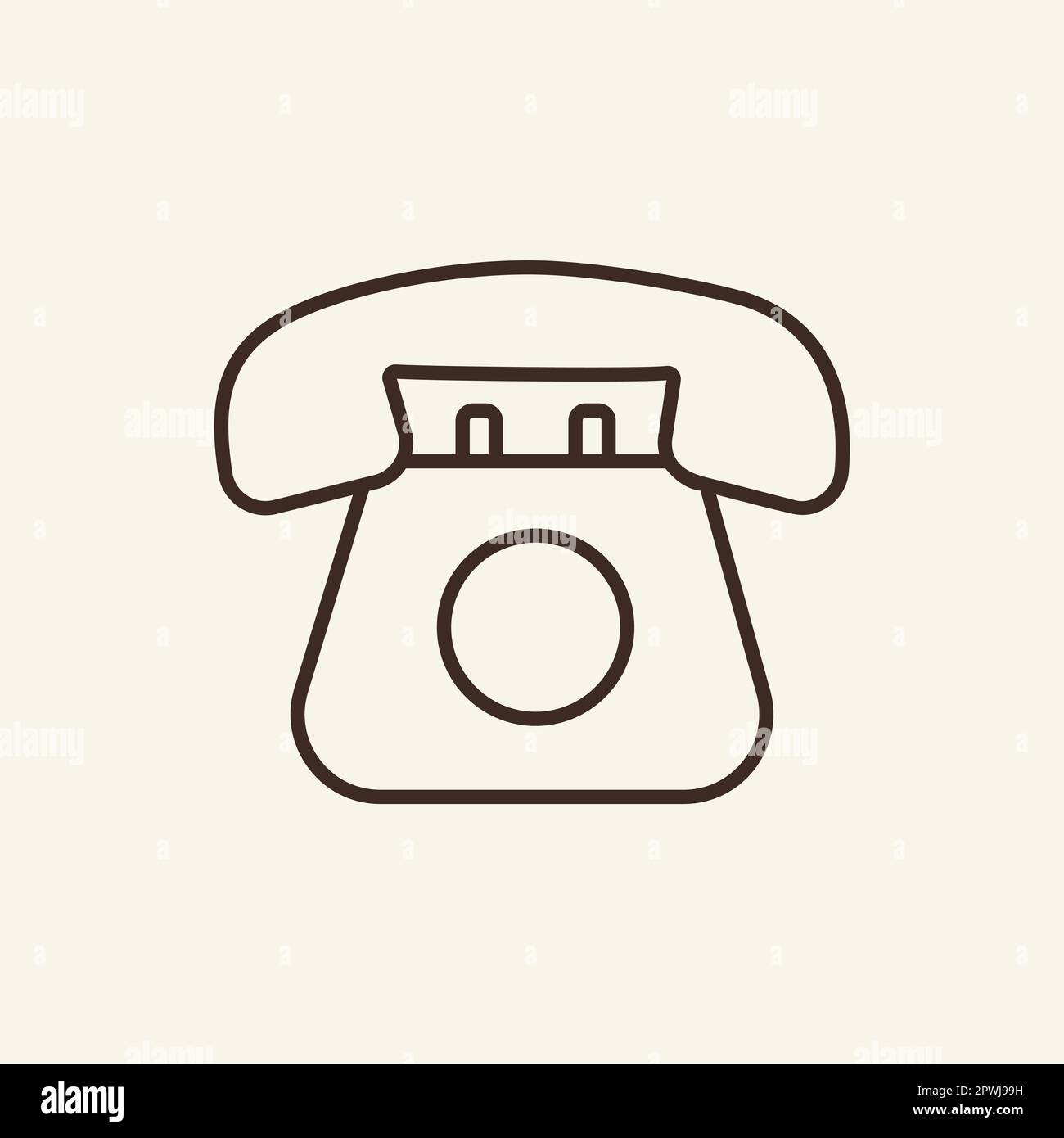 Land phone Stock Vector Images - Alamy
