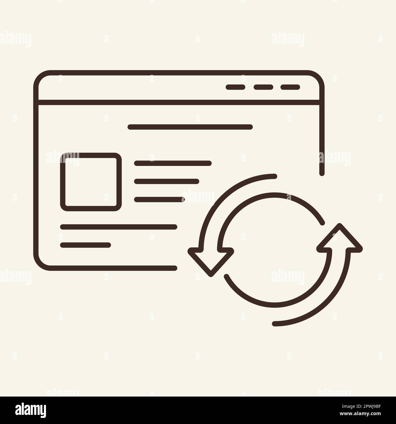 Update new software line Stock Vector Images - Alamy