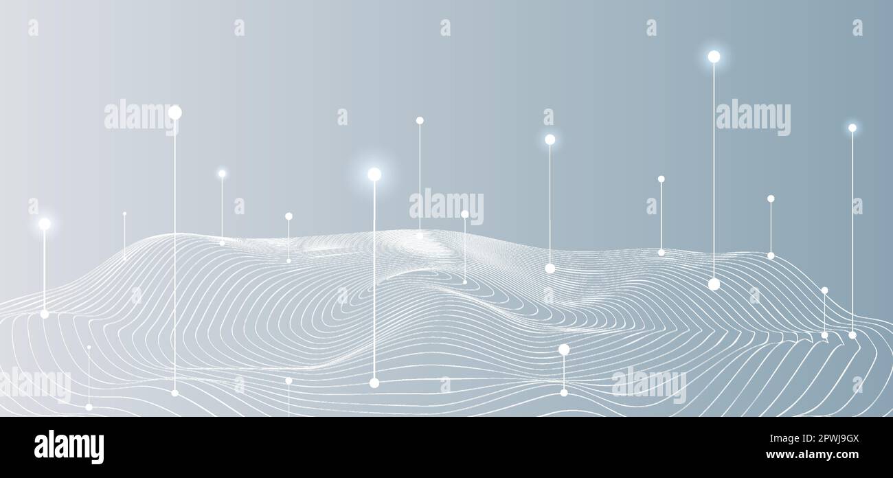 Big data visual information background. Social network concept ...