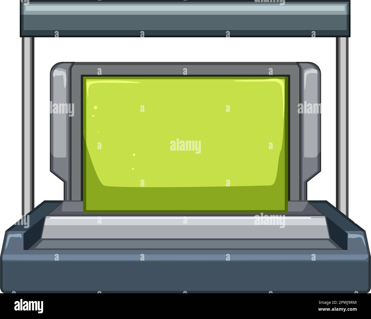 publishing binding machine cartoon. print equipment, business book ...