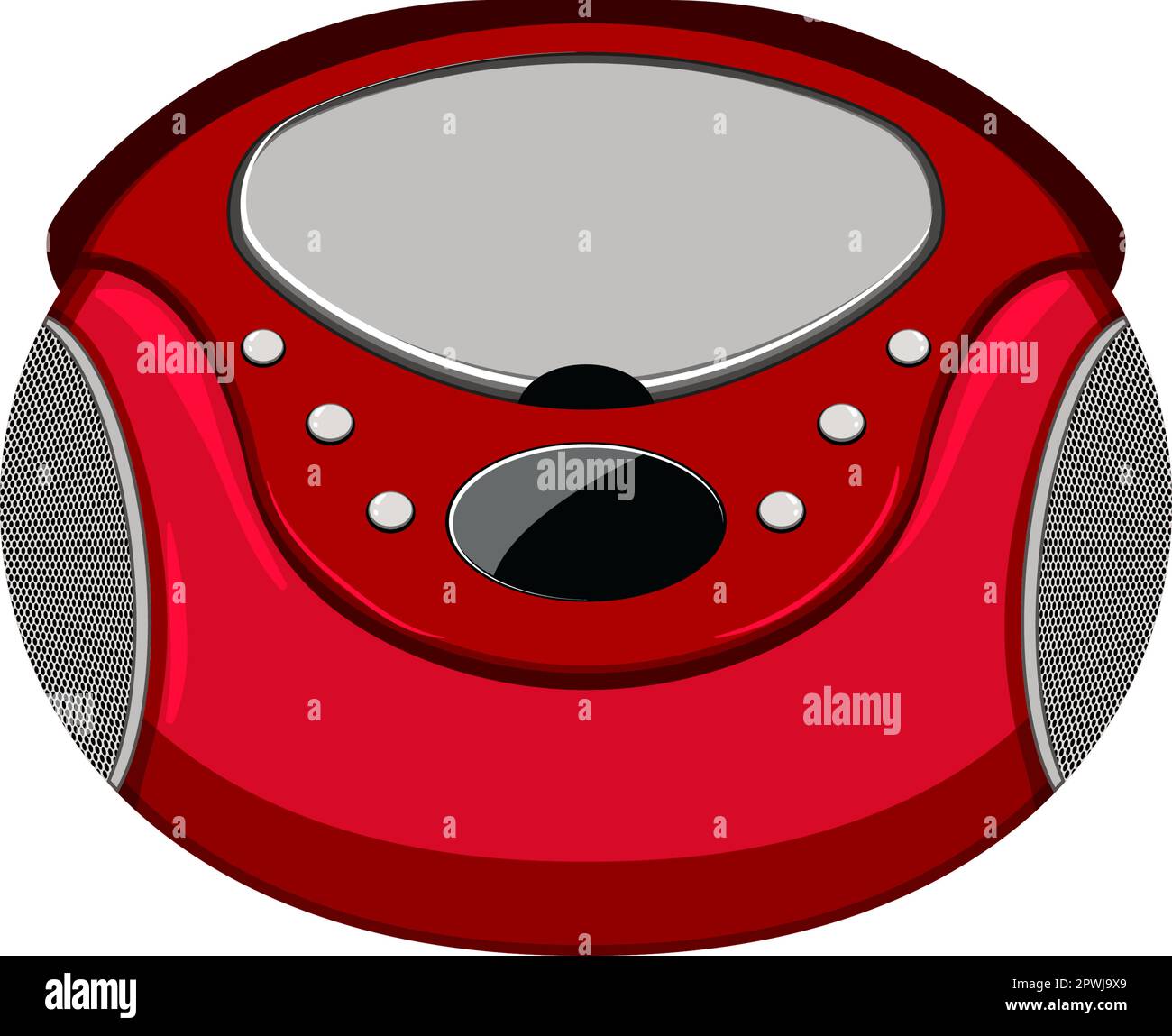 vintage cd player cartoon. audio sound, retro stereo vintage cd player ...