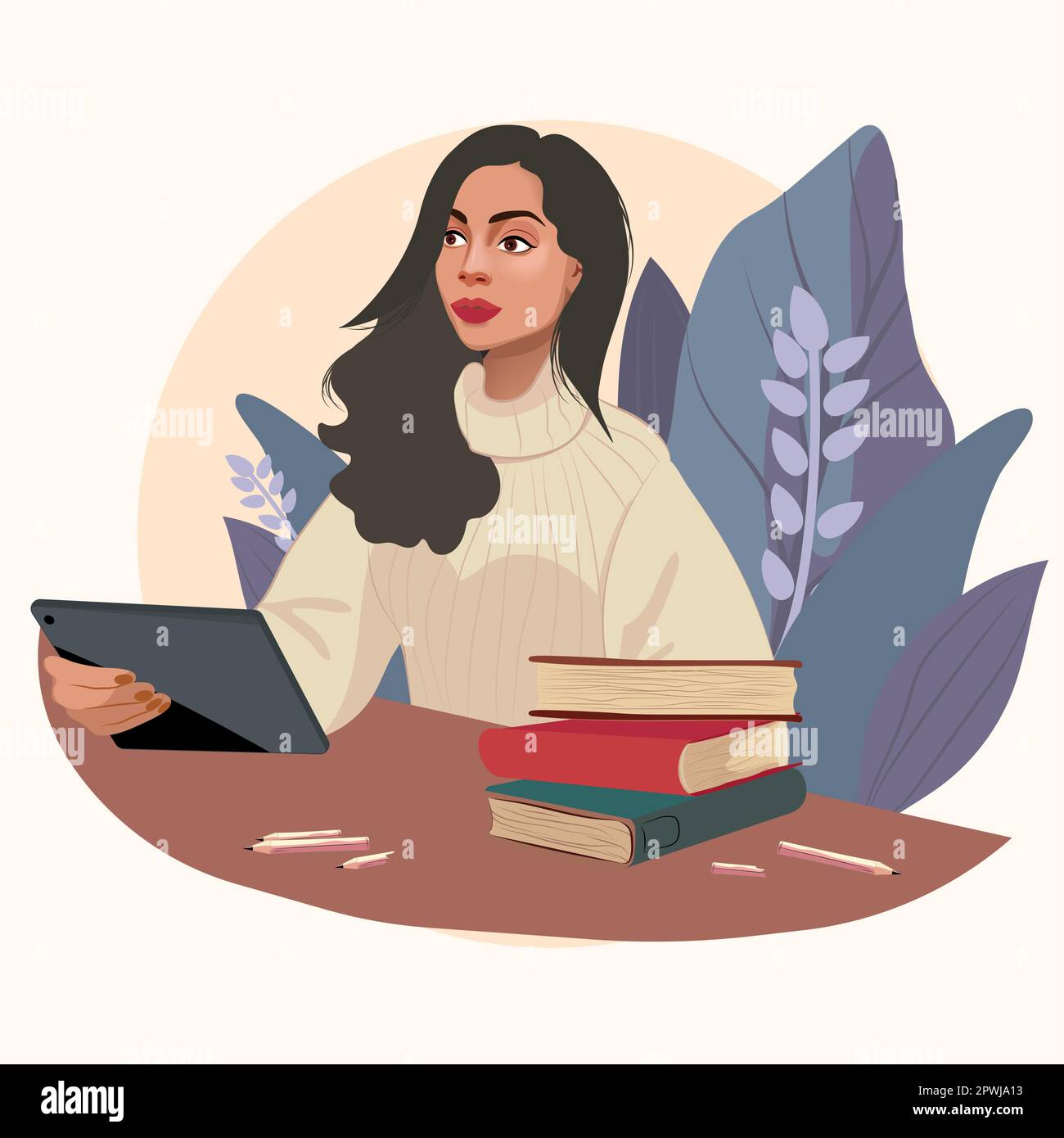 Happy teacher day poster background concept. vector flat illustration ...