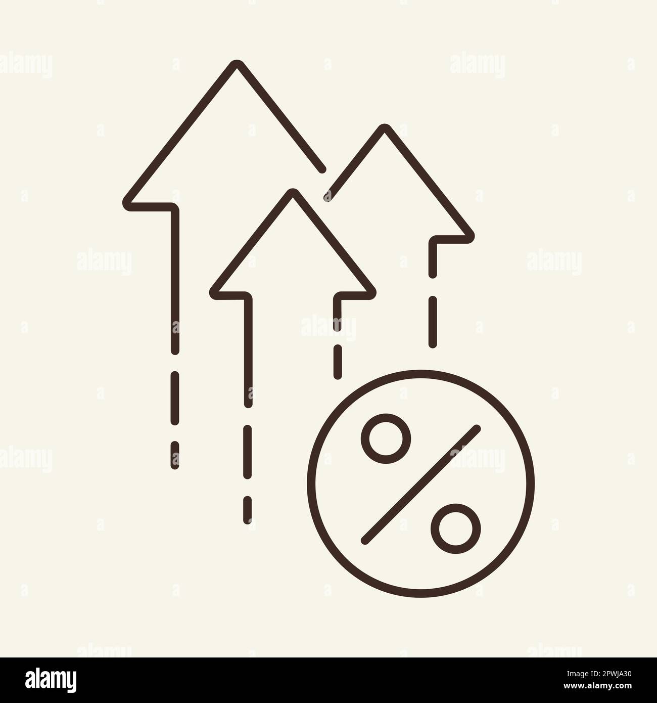Increasing interest rate Stock Vector Images - Alamy
