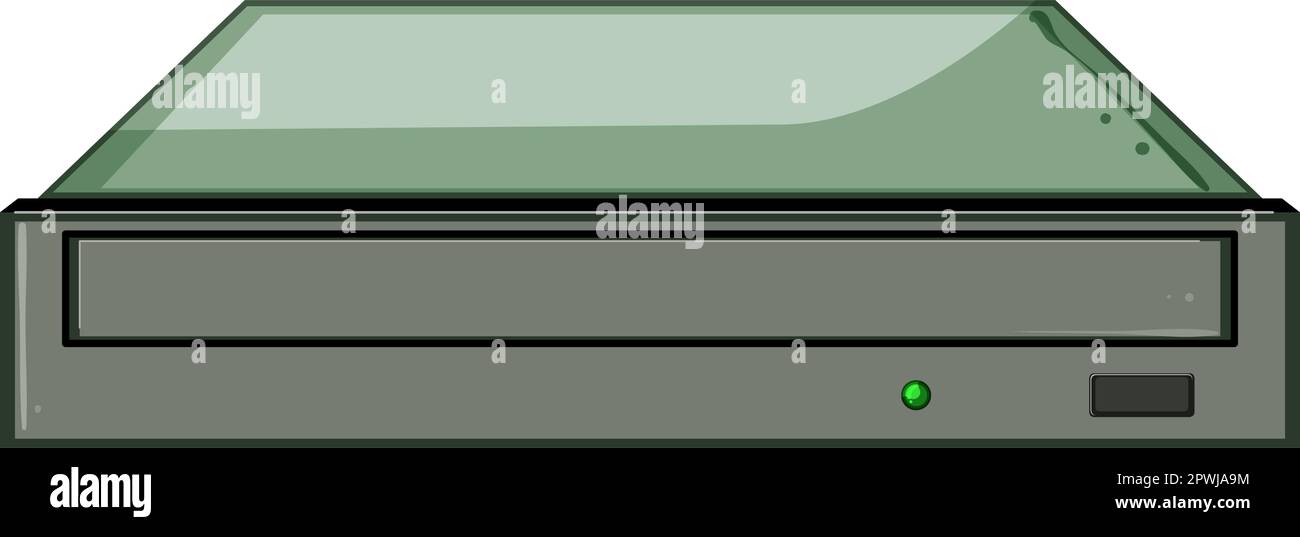 disk dvd drive cartoon. technology data, storage disc disk dvd drive ...