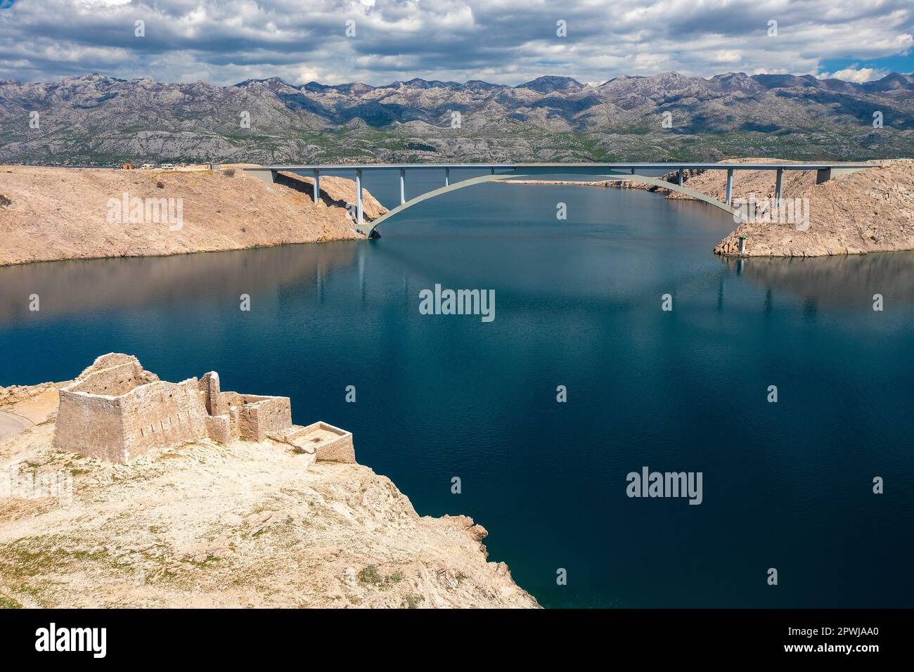 Aerial view of Fortica fortress on Pag island, Croatia Stock Photo - Alamy