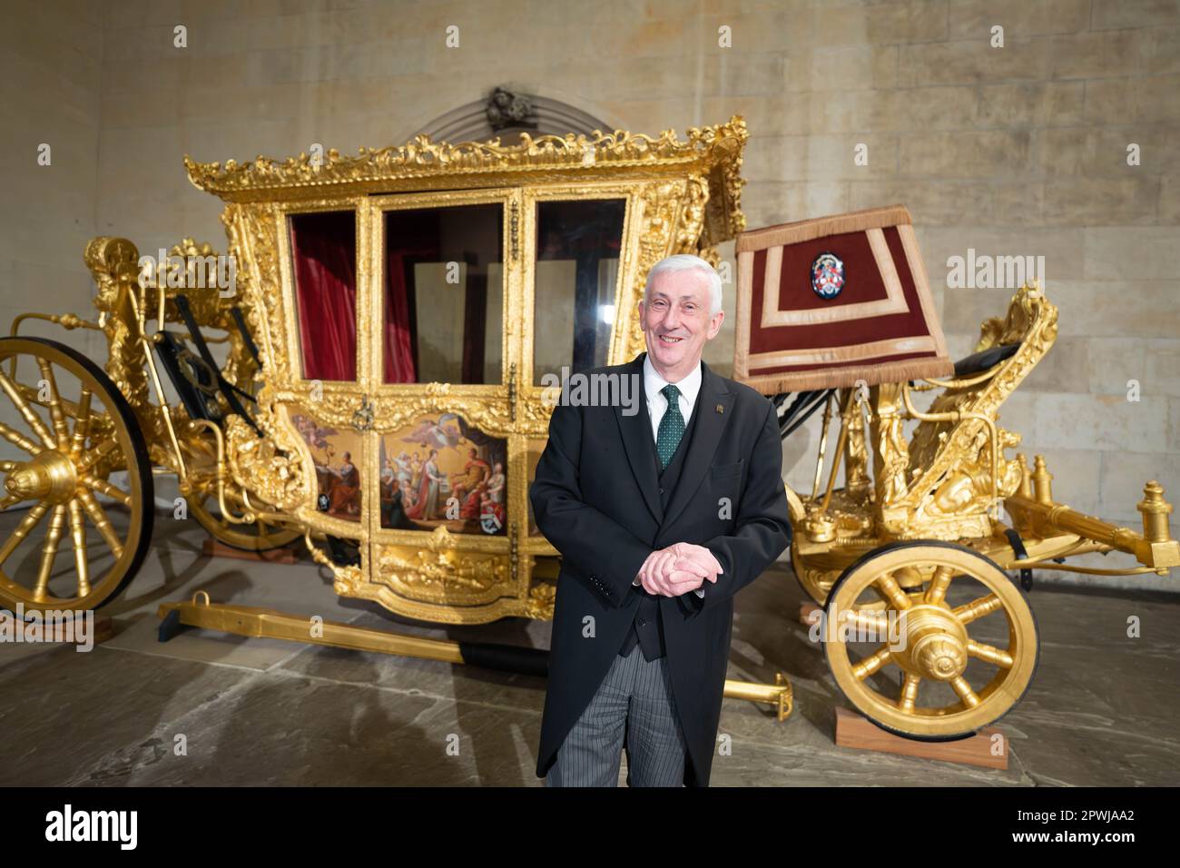 Speaker of the House of Commons, Sir Lindsay Hoyle, is photographed ...