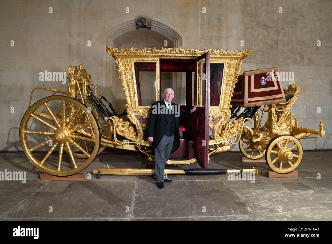 Speaker of the House of Commons, Sir Lindsay Hoyle, is photographed ...