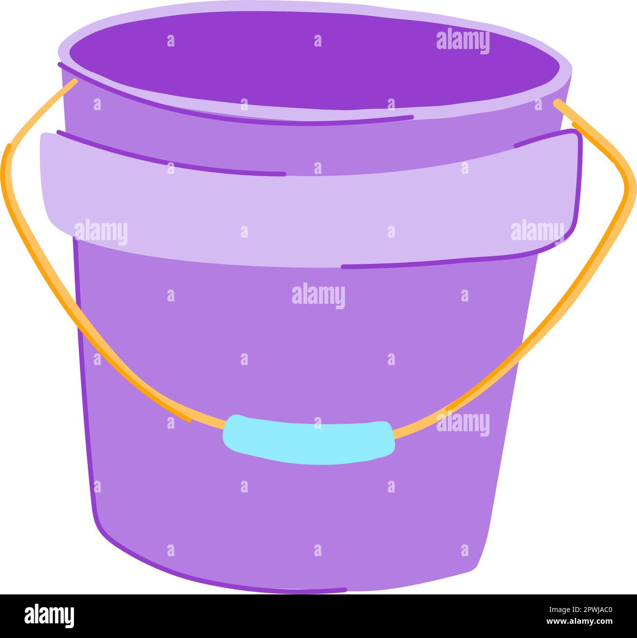 jar plastic bucket cartoon. product realistic, container empty jar ...