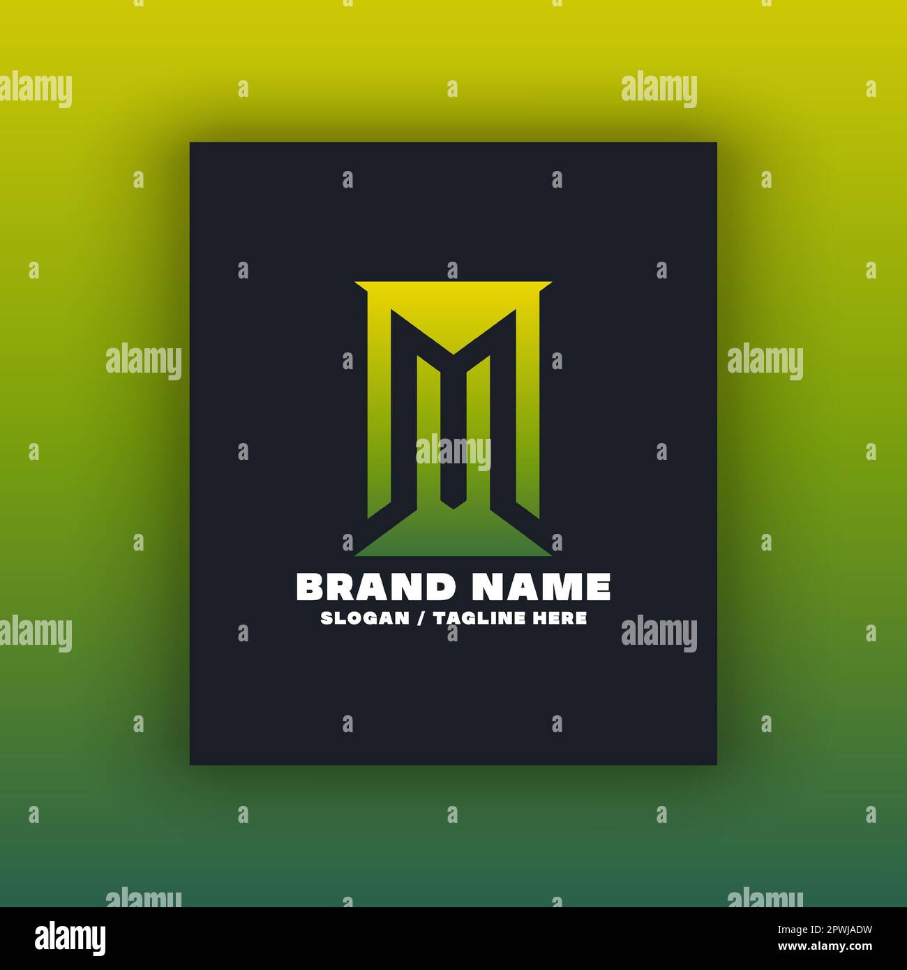 Simple letter M logo design template. Editable, resizable, vector ...