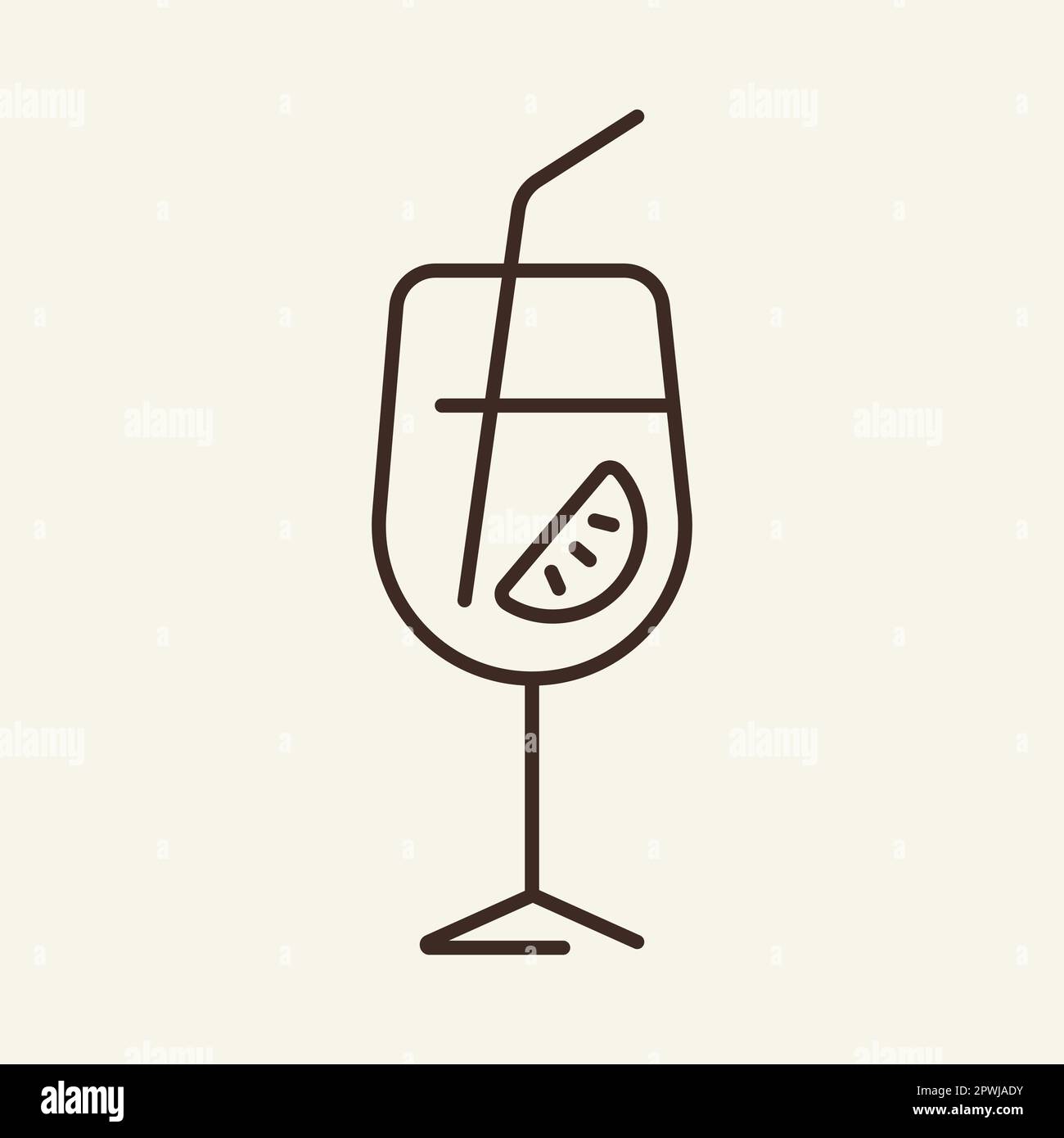 Aperol spritz line icon Stock Vector Image & Art - Alamy