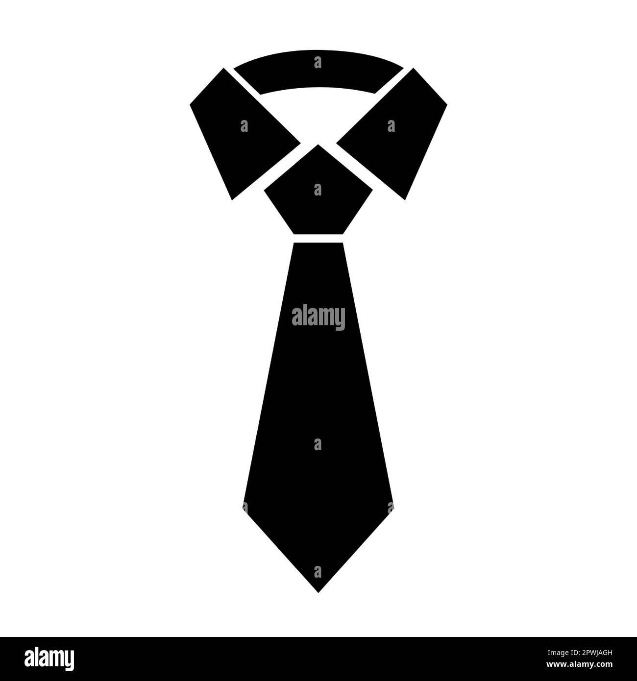 tie icon necktie and neckcloth symbol flat Vector Stock Vector Image ...