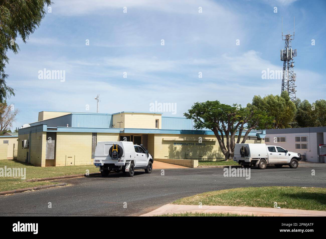 A general view of Exmouth Hall in Exmouth, Western Australia, Sunday ...