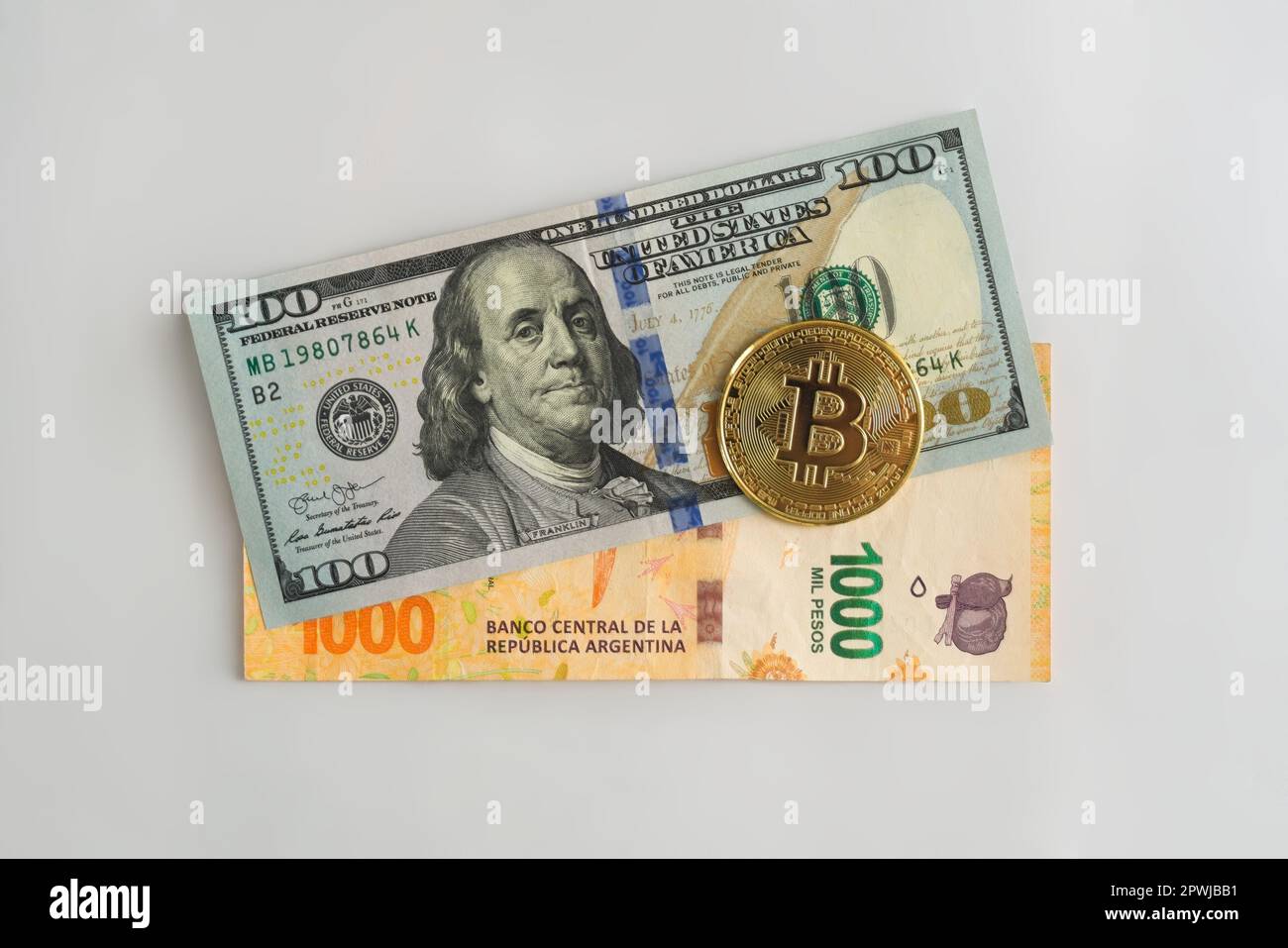 Physical Bitcoin Bill