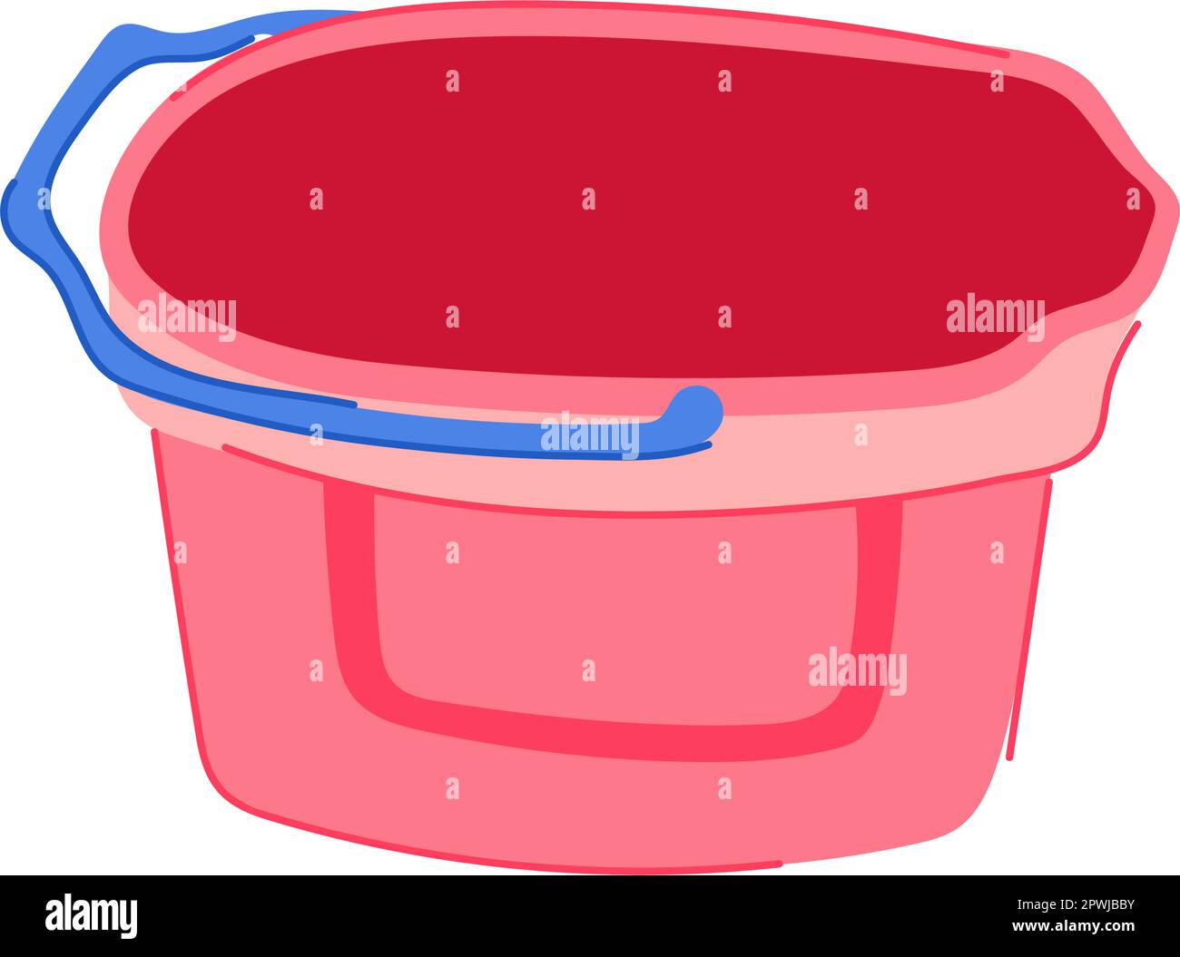 package plastic bucket cartoon. food packaging, jar product package ...