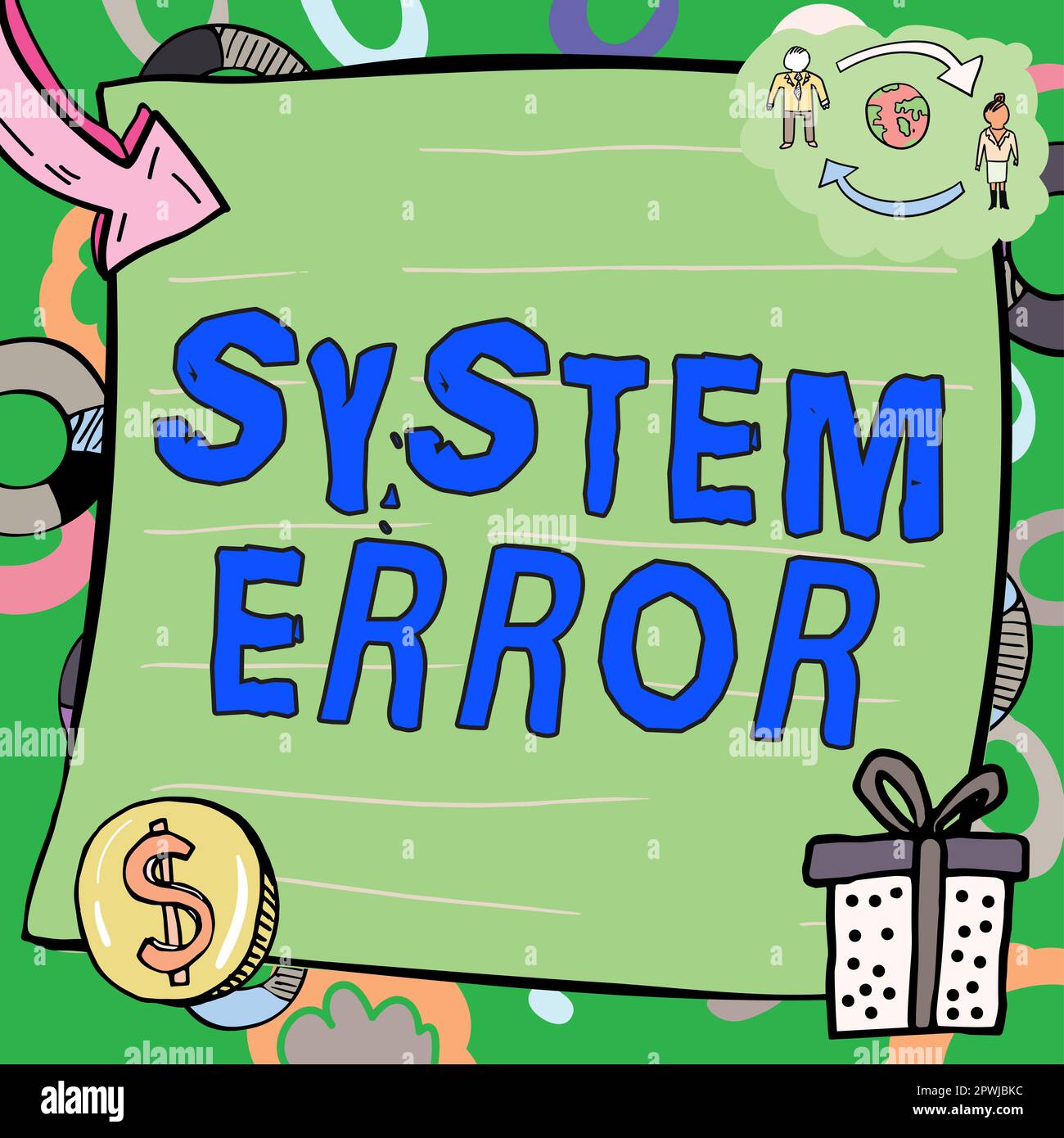 Conceptual caption System Error, Business concept Technological failure ... Conceptual caption System Error, Business concept Technological failure ...