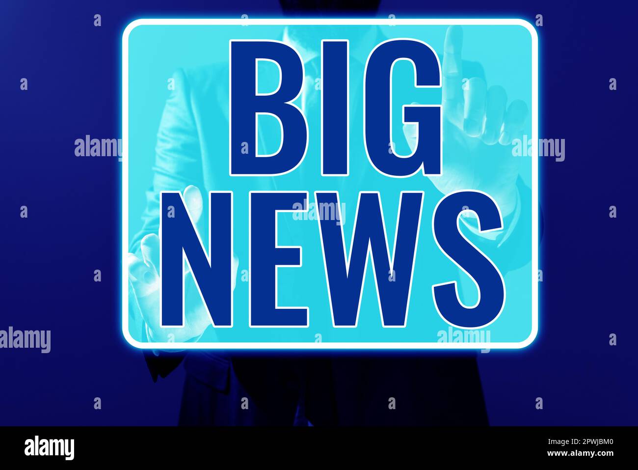 Text caption presenting Big News, Business concept knowing actions no ...