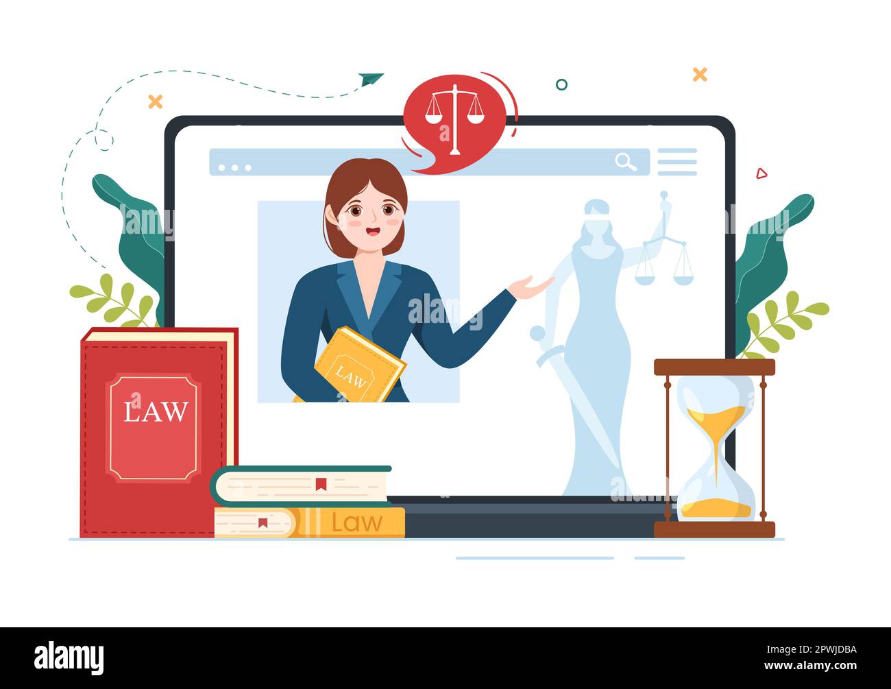 Law Firm Services with Justice, Legal Advice, Judgement and Lawyer ...