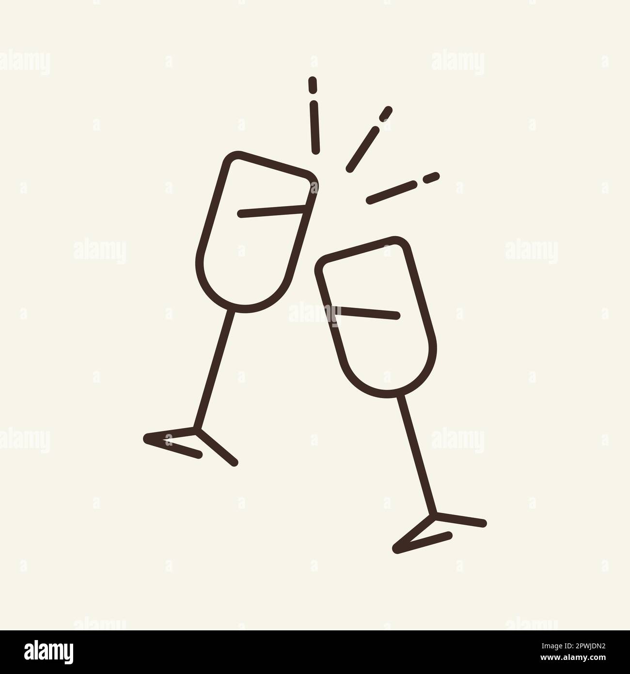Cheers simple vector icon Stock Vector Images - Alamy