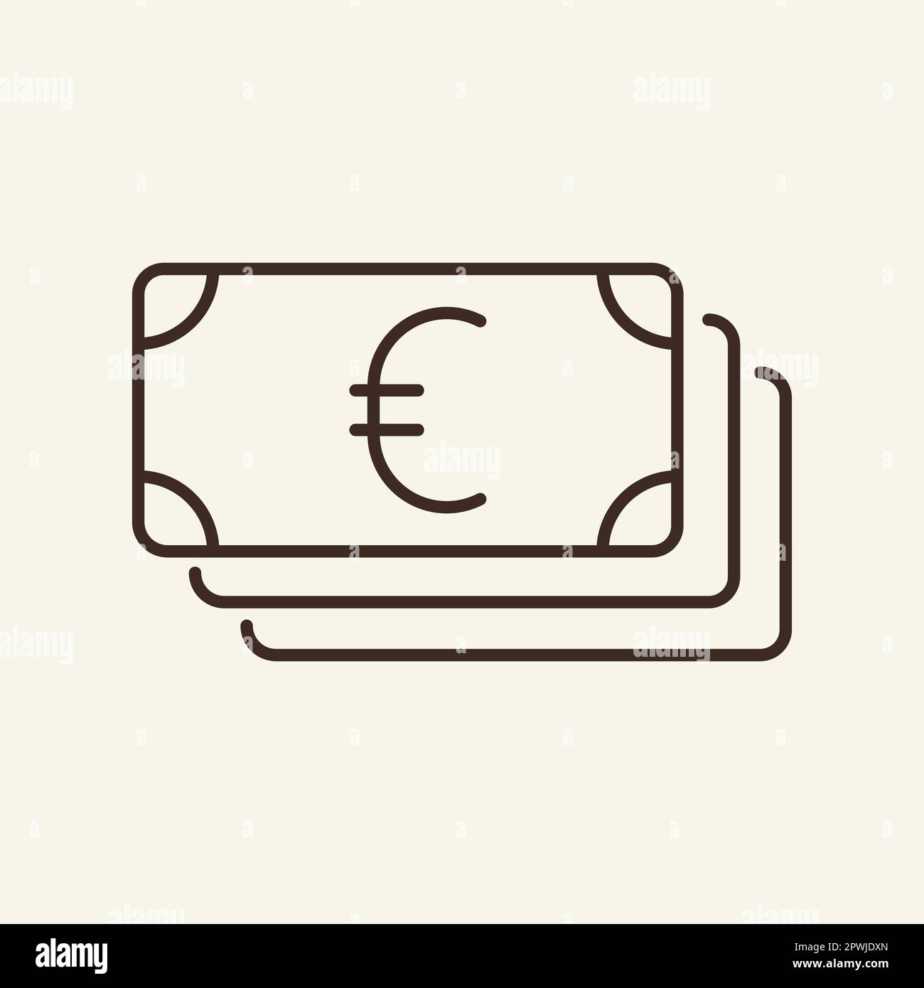Pile of euro banknotes Stock Vector Images - Alamy