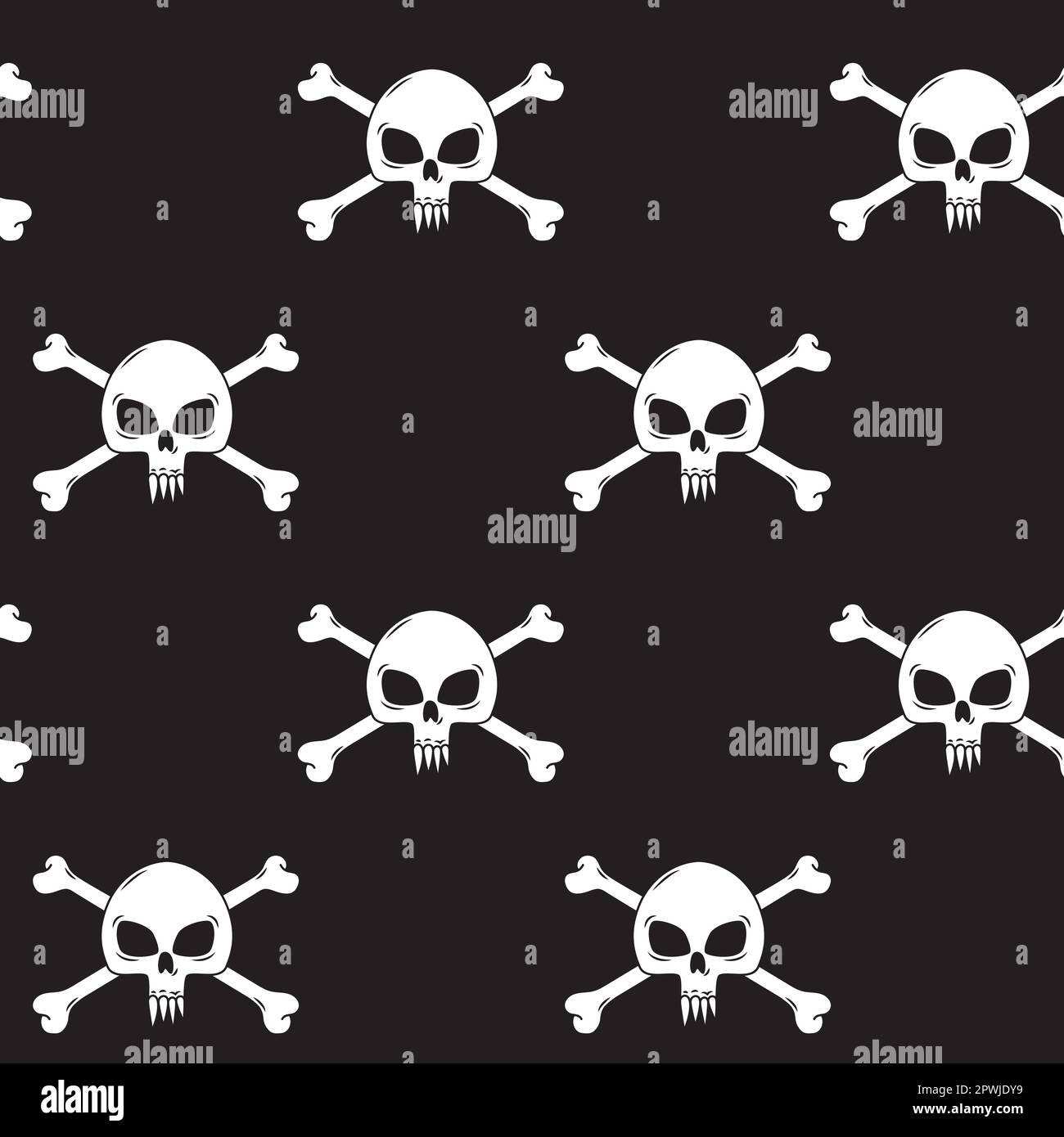 Bones pattern seamless crossbones Stock Vector Images - Alamy
