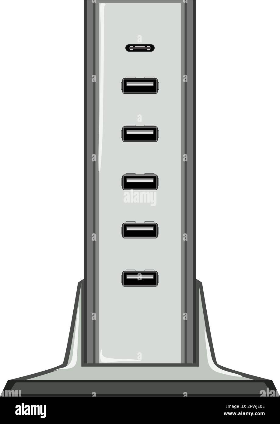 equipment usb hub cartoon. connect device, cable data equipment usb hub ...