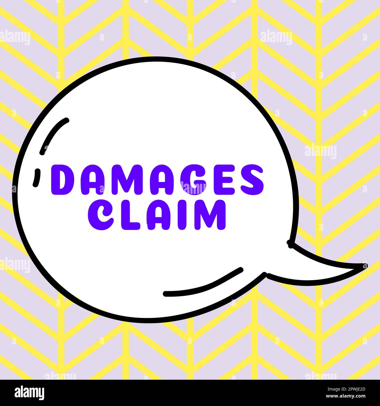 Text showing inspiration Damages Claim, Business idea Demand ...