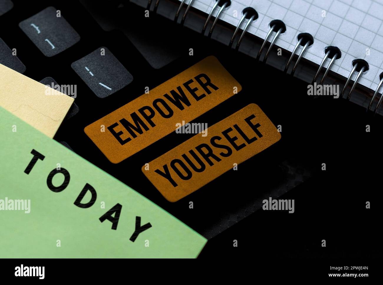 Text showing inspiration Empower Yourself, Concept meaning taking ...