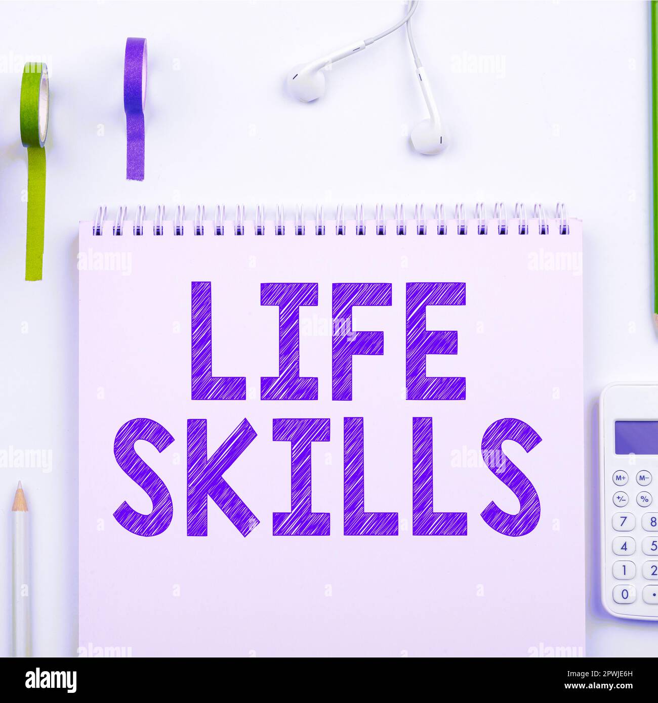 Text caption presenting Life Skills, Business idea that is necessary or ...