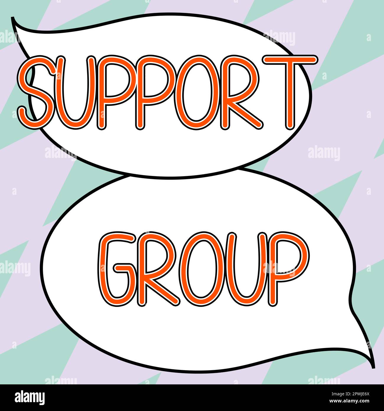 Text sign showing Support Group, Business idea number of people ...