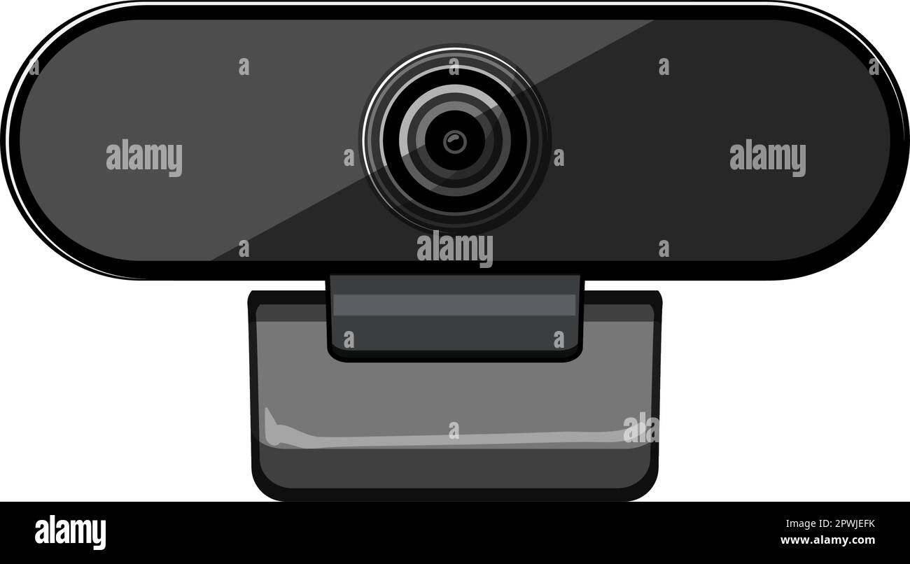 technology web camera cartoon. digital equipment, lens internet ...