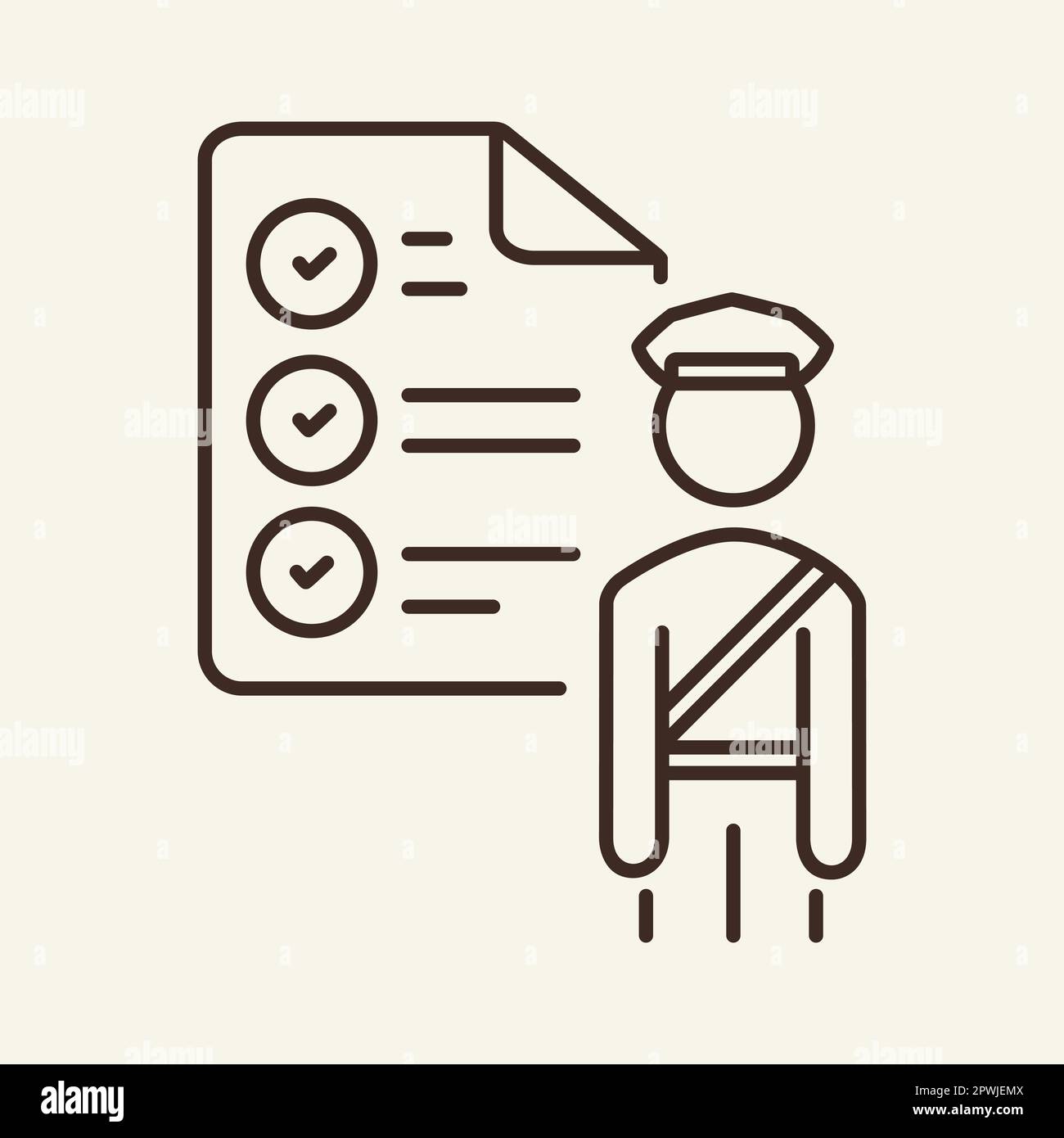 Border control enforcement Stock Vector Images - Alamy