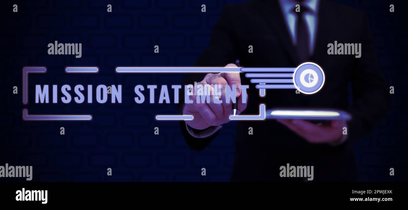 Conceptual display Mission Statement, Business idea Formal summary of ...