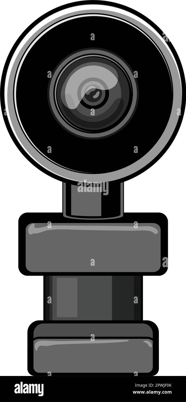 cam web camera cartoon. technology digital, equipment lens cam web ...