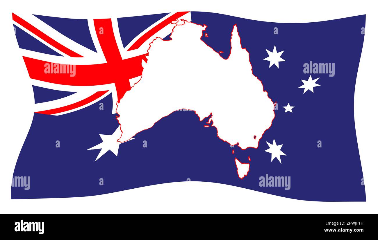 Australia inset map hi-res stock photography and images - Alamy