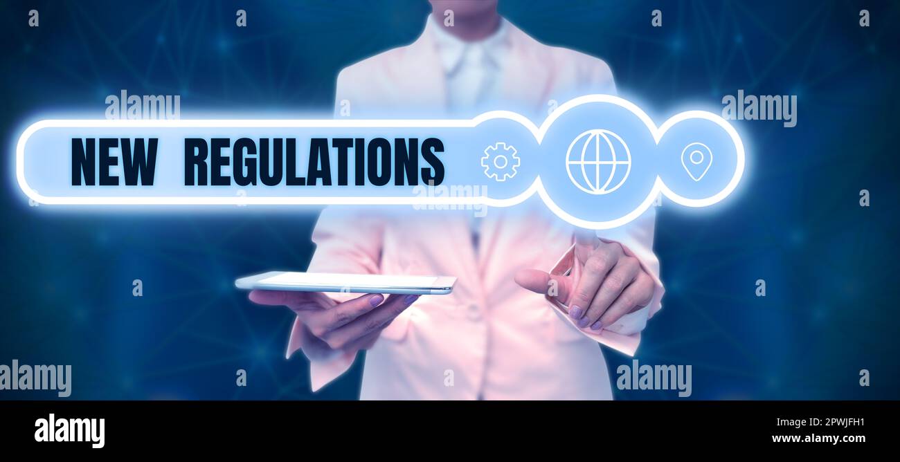 Text showing inspiration New Regulations, Business overview Regulation ...