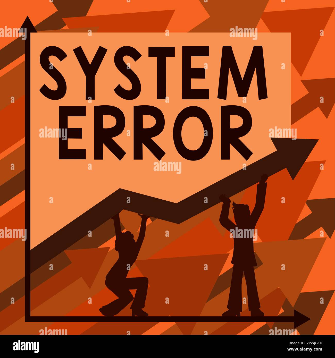 Sign displaying System Error, Internet Concept Technological failure ...