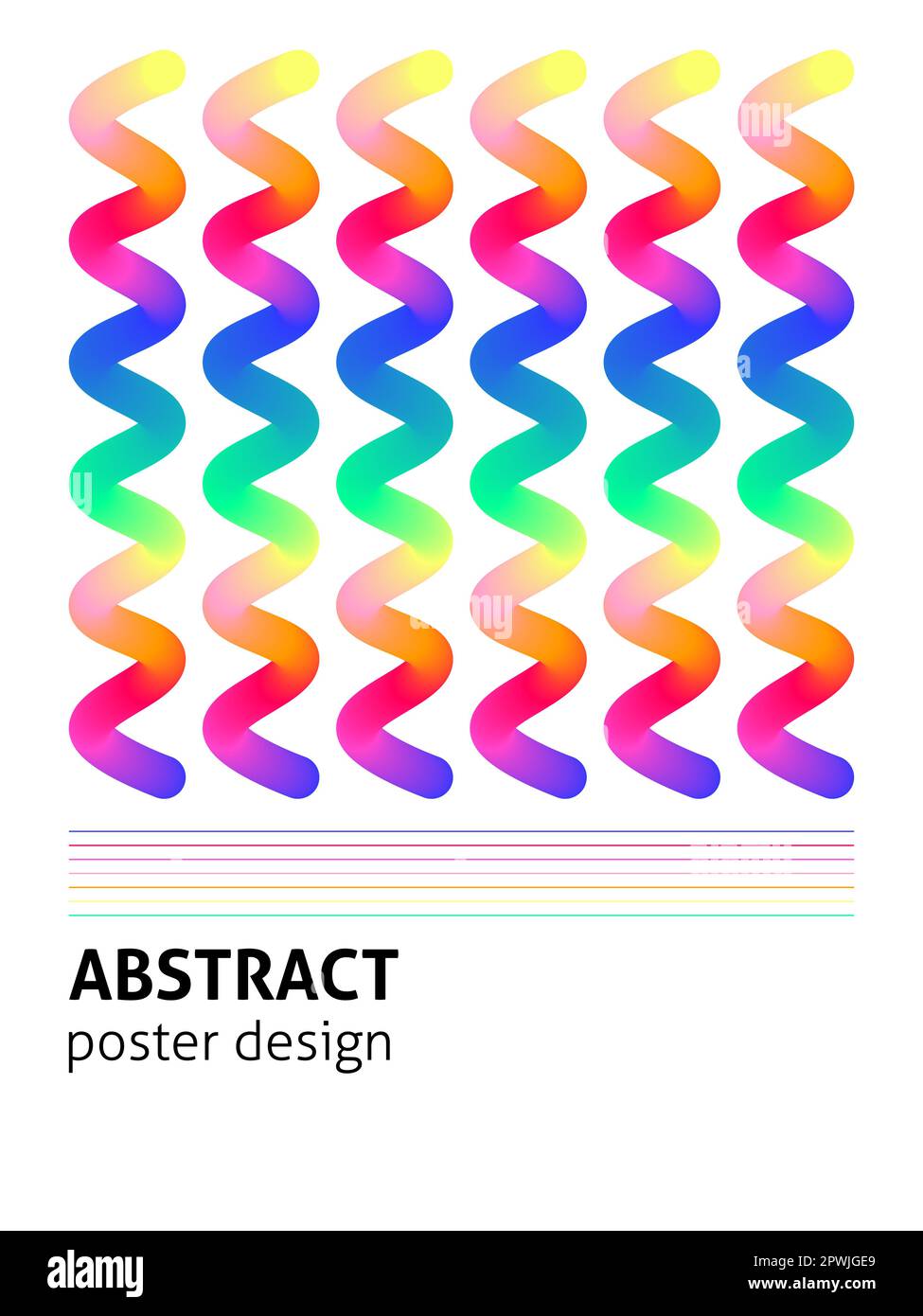 Abstract Wave Colorful Poster Stock Vector Image & Art - Alamy