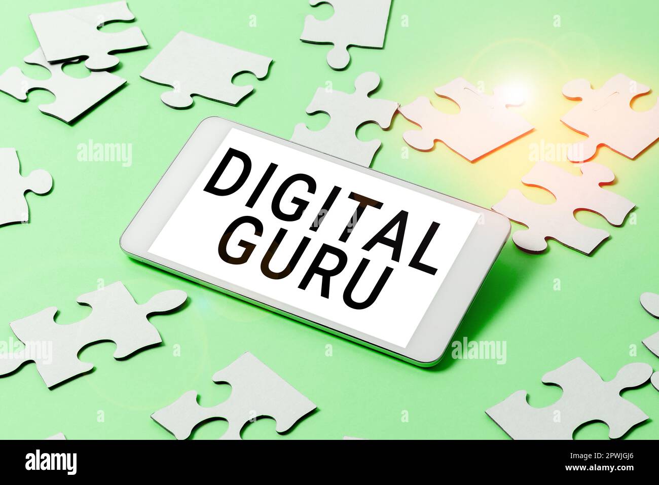 Hand writing sign Digital Guru, Concept meaning teacher and ...