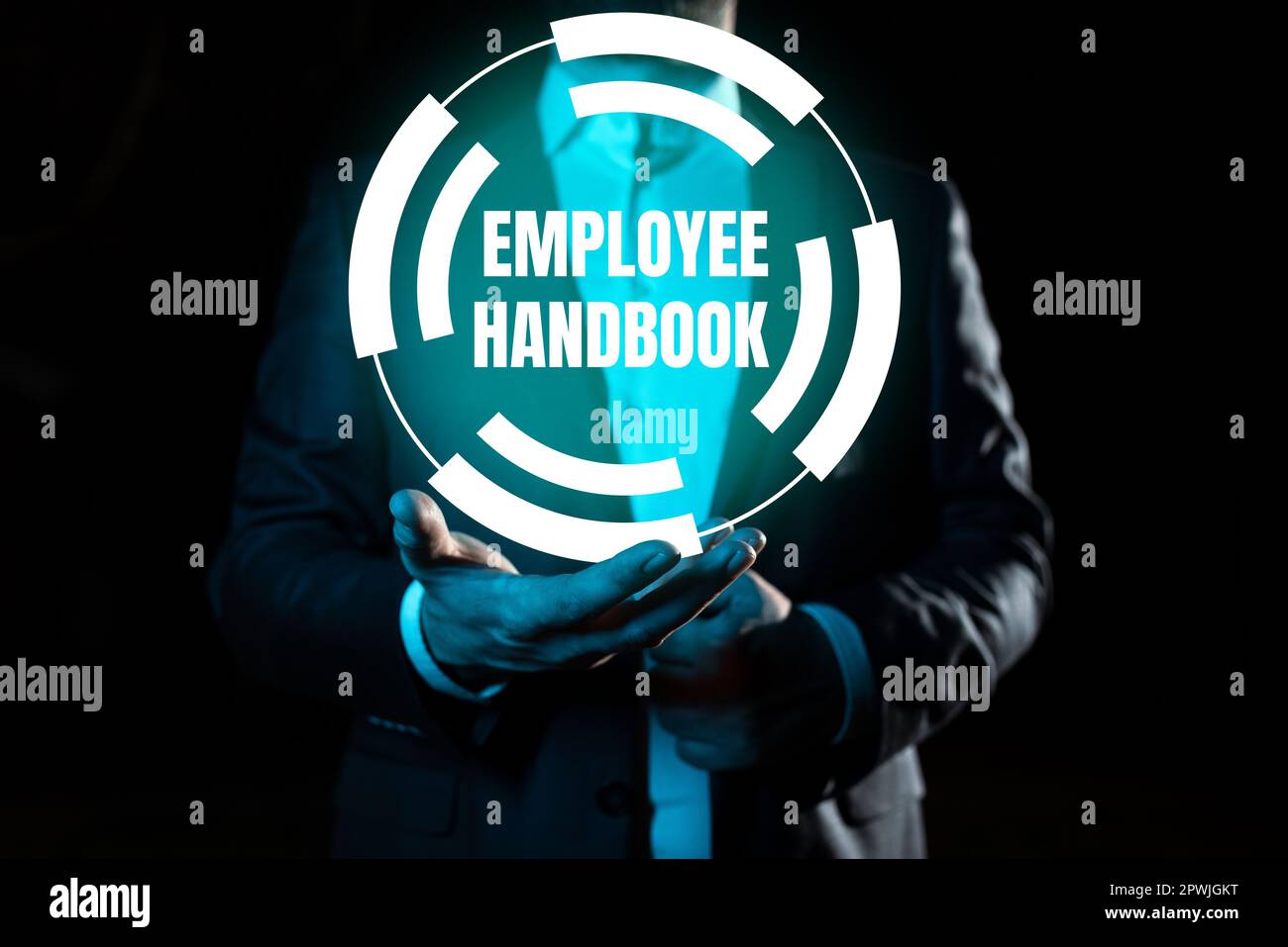 Handwriting text Employee Handbook, Internet Concept Document that ...