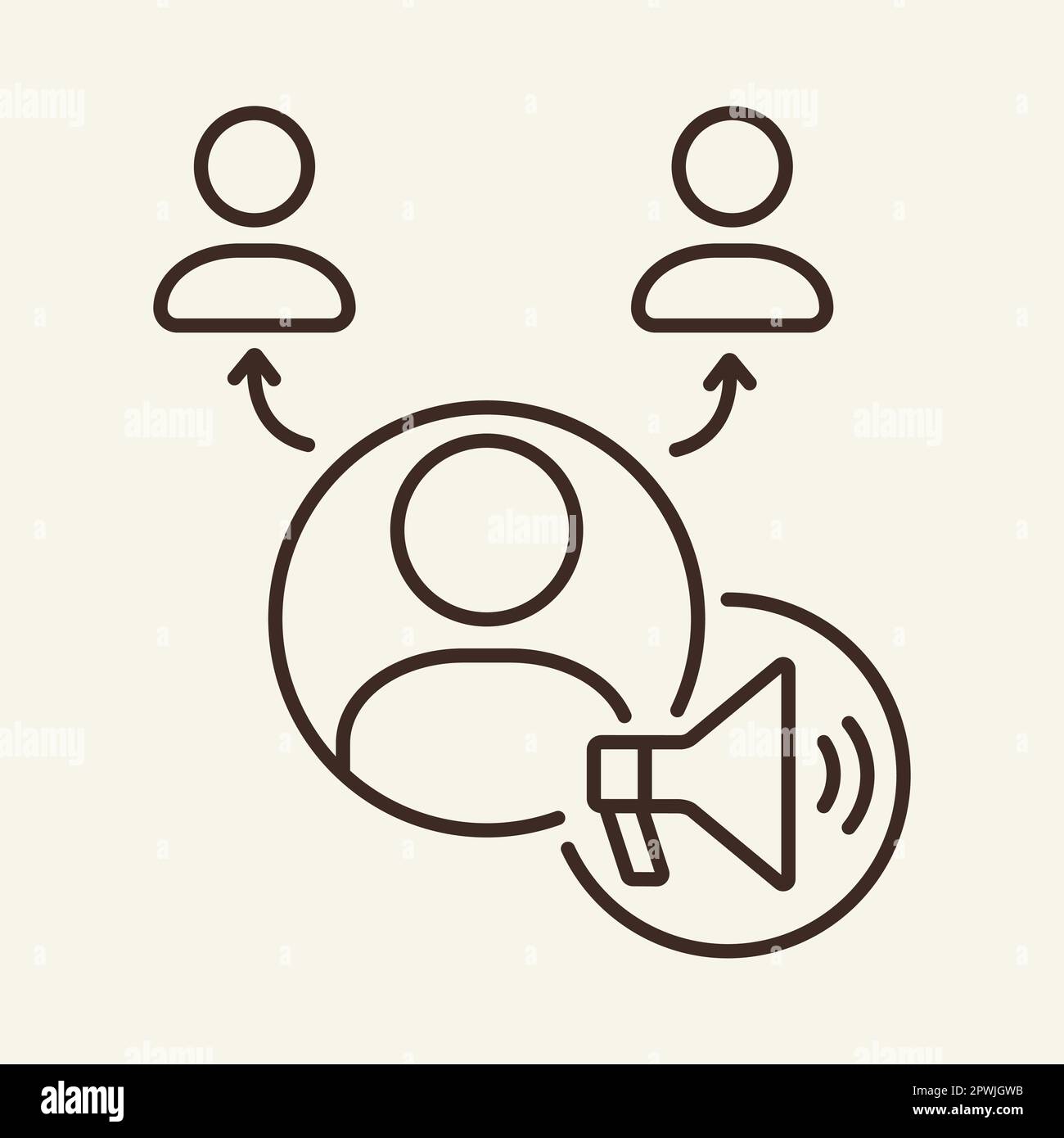 Promotion group line icon Stock Vector Image & Art - Alamy