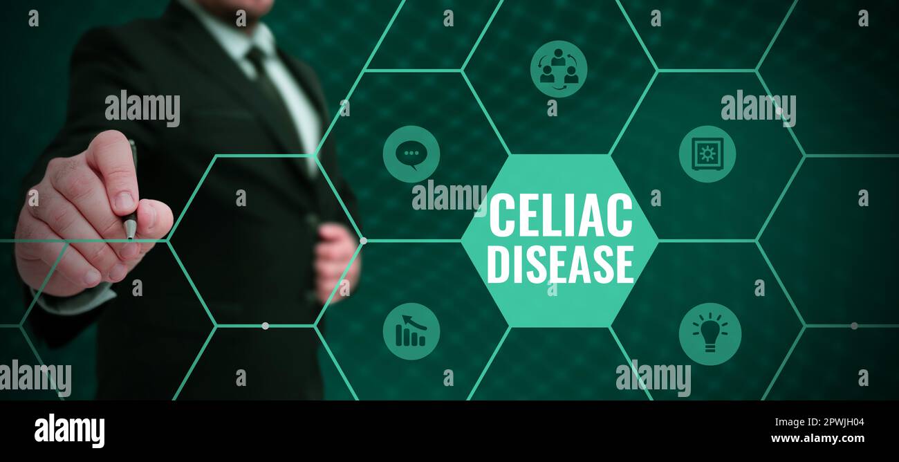 Inspiration showing sign Celiac Disease, Internet Concept Small ...