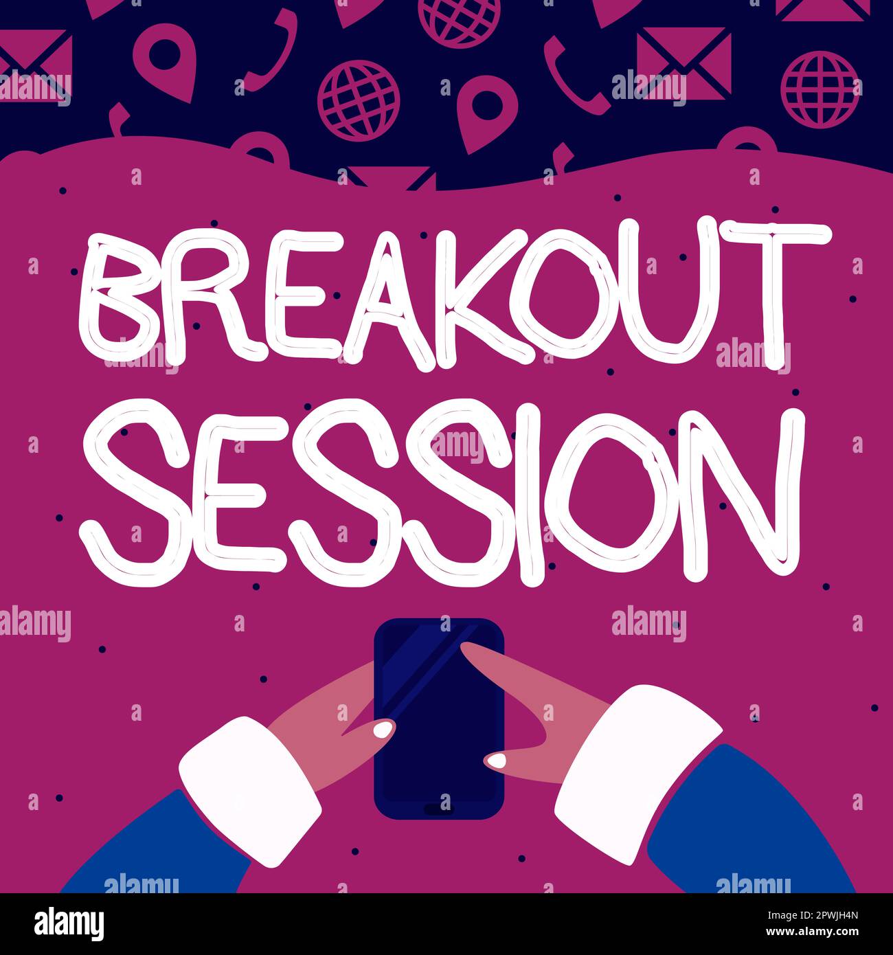 Text caption presenting Breakout Session, Conceptual photo workshop ...