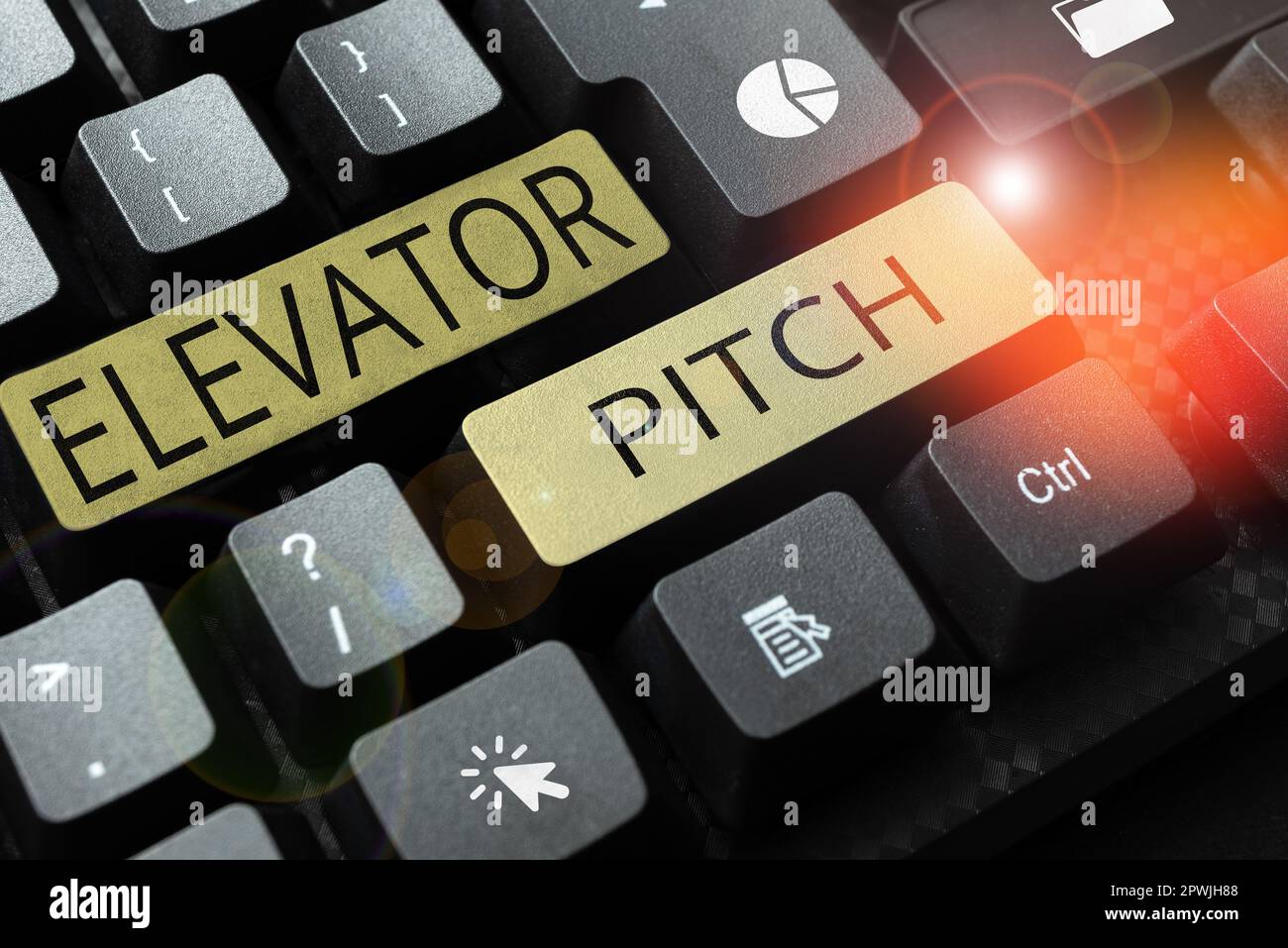 Hand writing sign Elevator Pitch, Business overview A persuasive sales ...