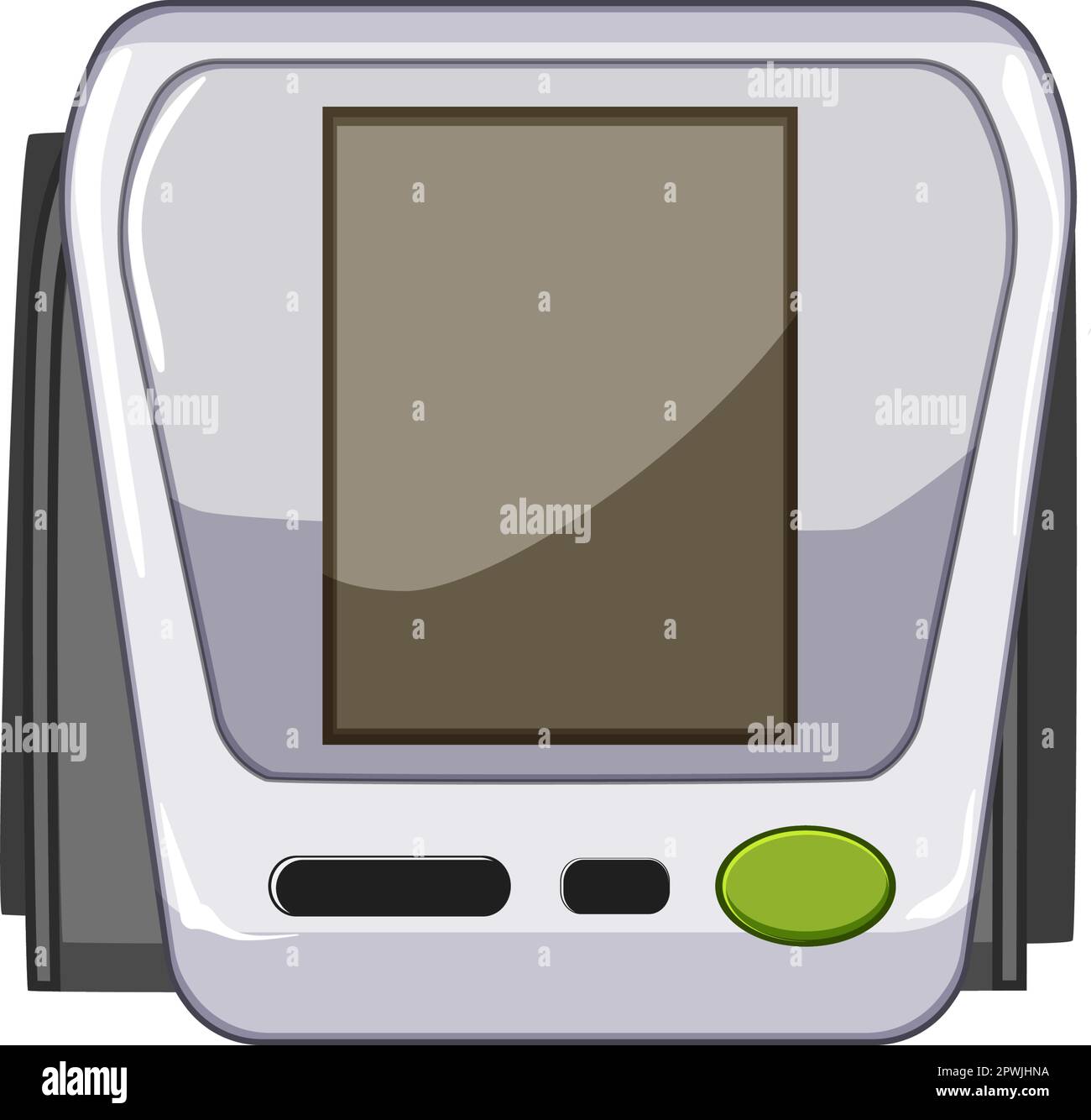 hecare blood pressure monitor cartoon. pulse measurement, equipment ...