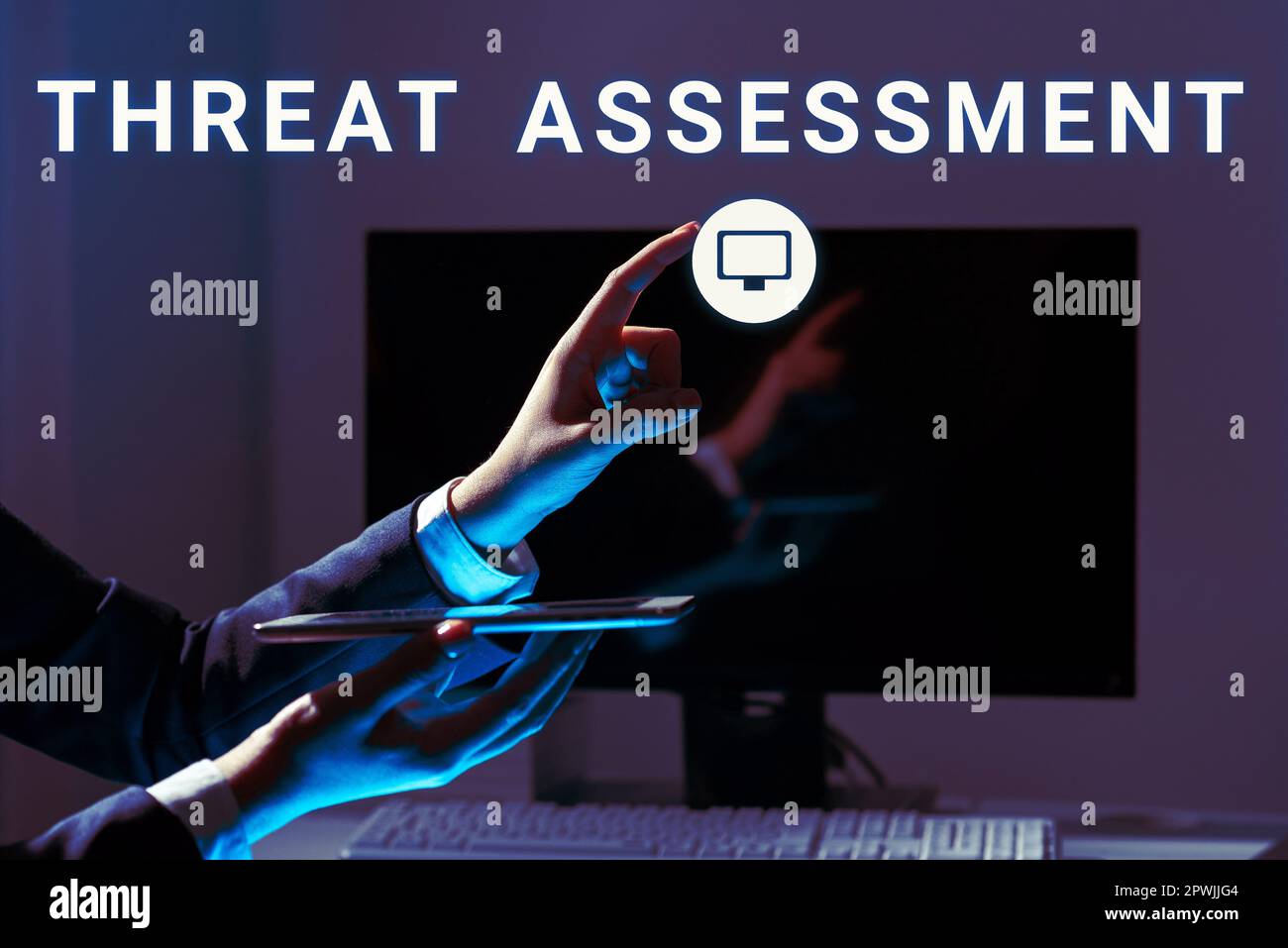 Text caption presenting Threat Assessment, Word Written on determining ... Text caption presenting Threat Assessment, Word Written on determining ...